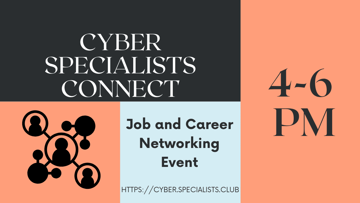 Cybersecurity Professionals Networking | NWLB | Virtual Event